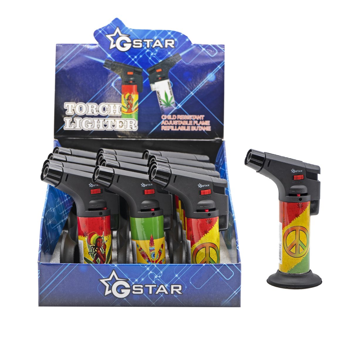 GStar Rasta Leaf Torch (Refillable) | Sahara Distribution